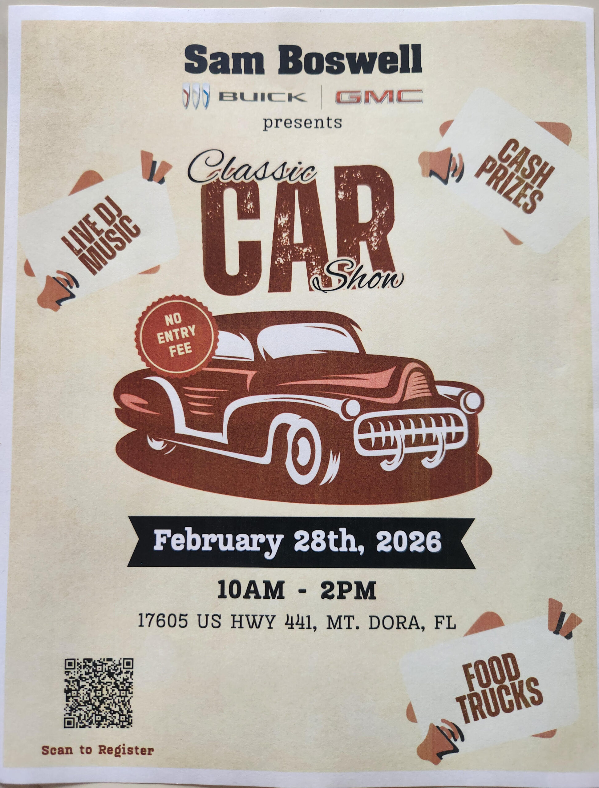 Sam Boswell Car & Truck Show | FLA Car Shows